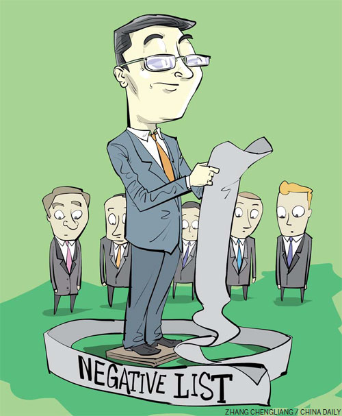 Negative list needs some positive tweaks |Comment |chinadaily.com.cn